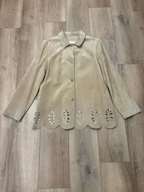 Lord & Taylor | Jackets & Coats | Vtg Lord Taylor Suede Eyelet ...